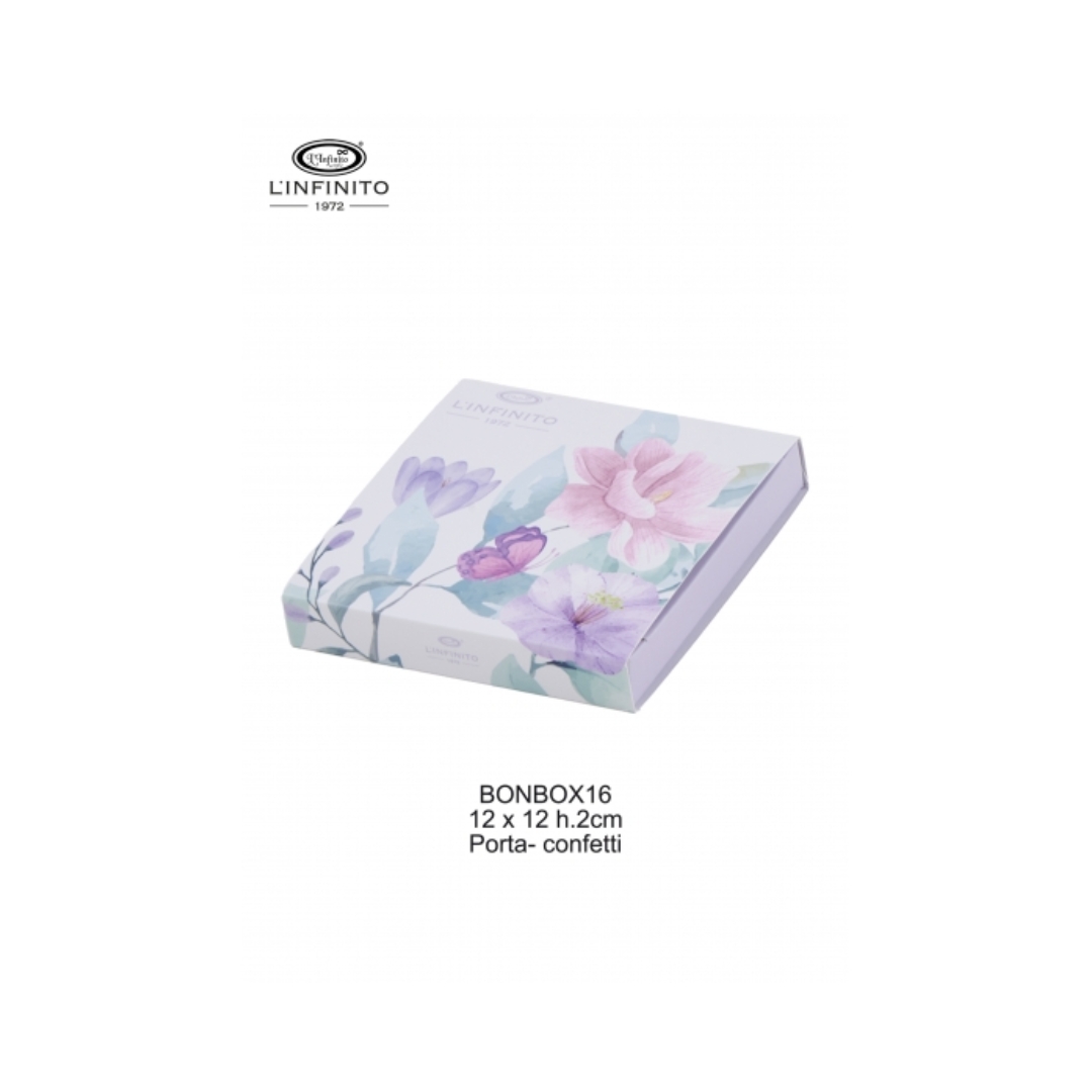 Scatola Portaconfetti Piccola “Fiori Aquarel” – L’Infinito 1972 ...